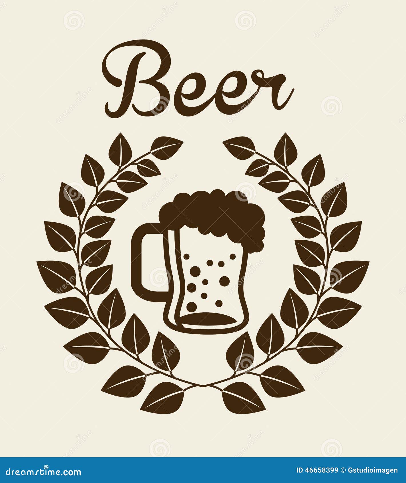 Beer design stock vector. Illustration of advertising - 46658399