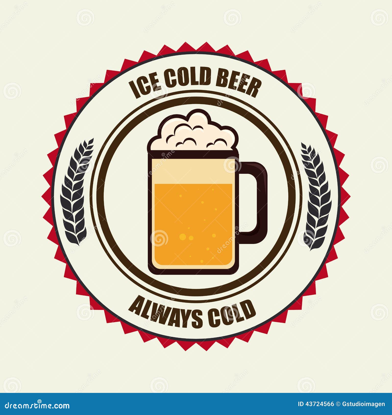 Beer design stock vector. Illustration of banner, element - 43724566