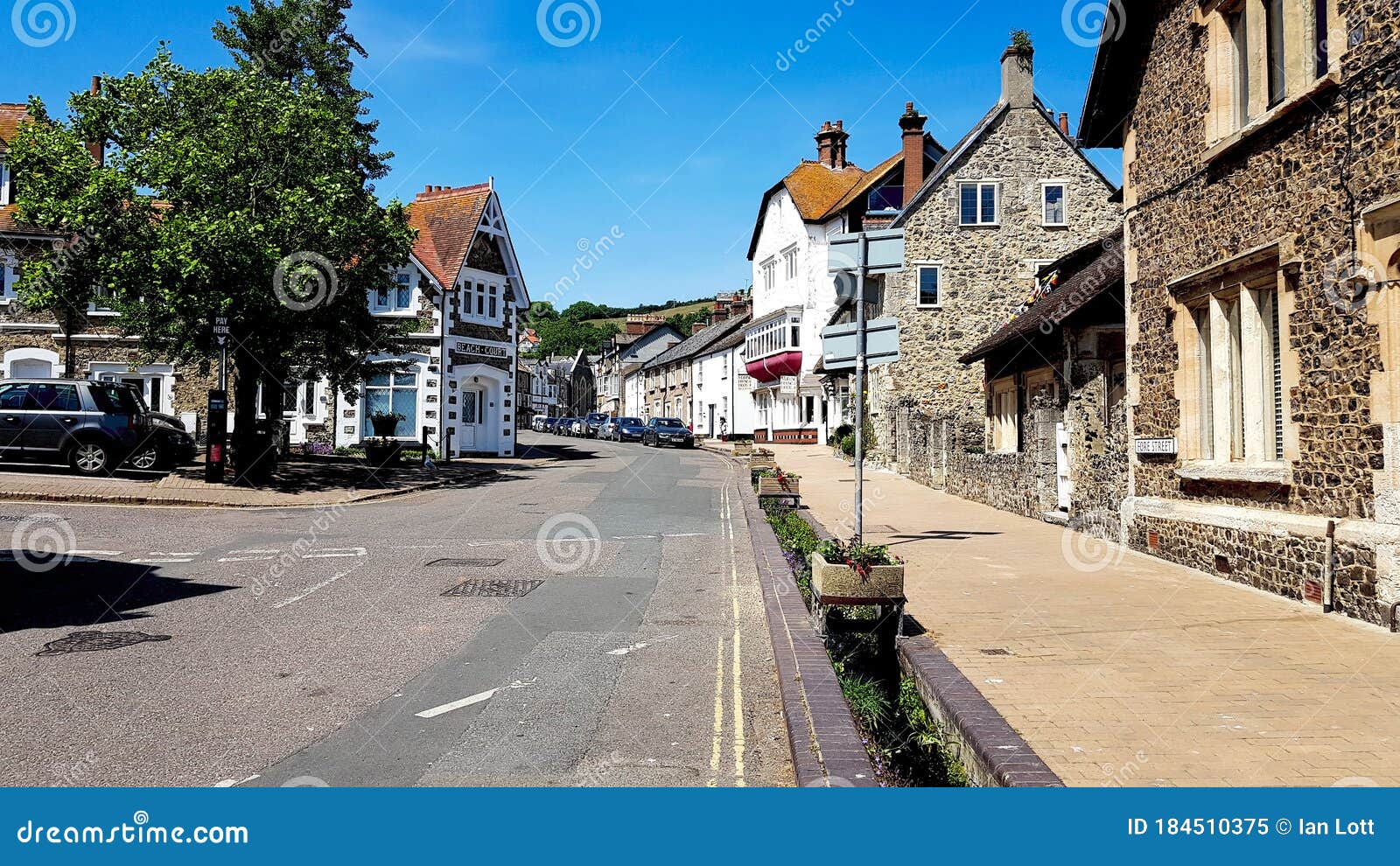 Beer Devon fishing Village stock image. Image of road - 184510375
