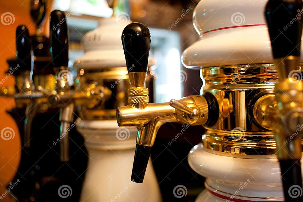Beer dispensers stock photo. Image of liquor, commercial - 29357030
