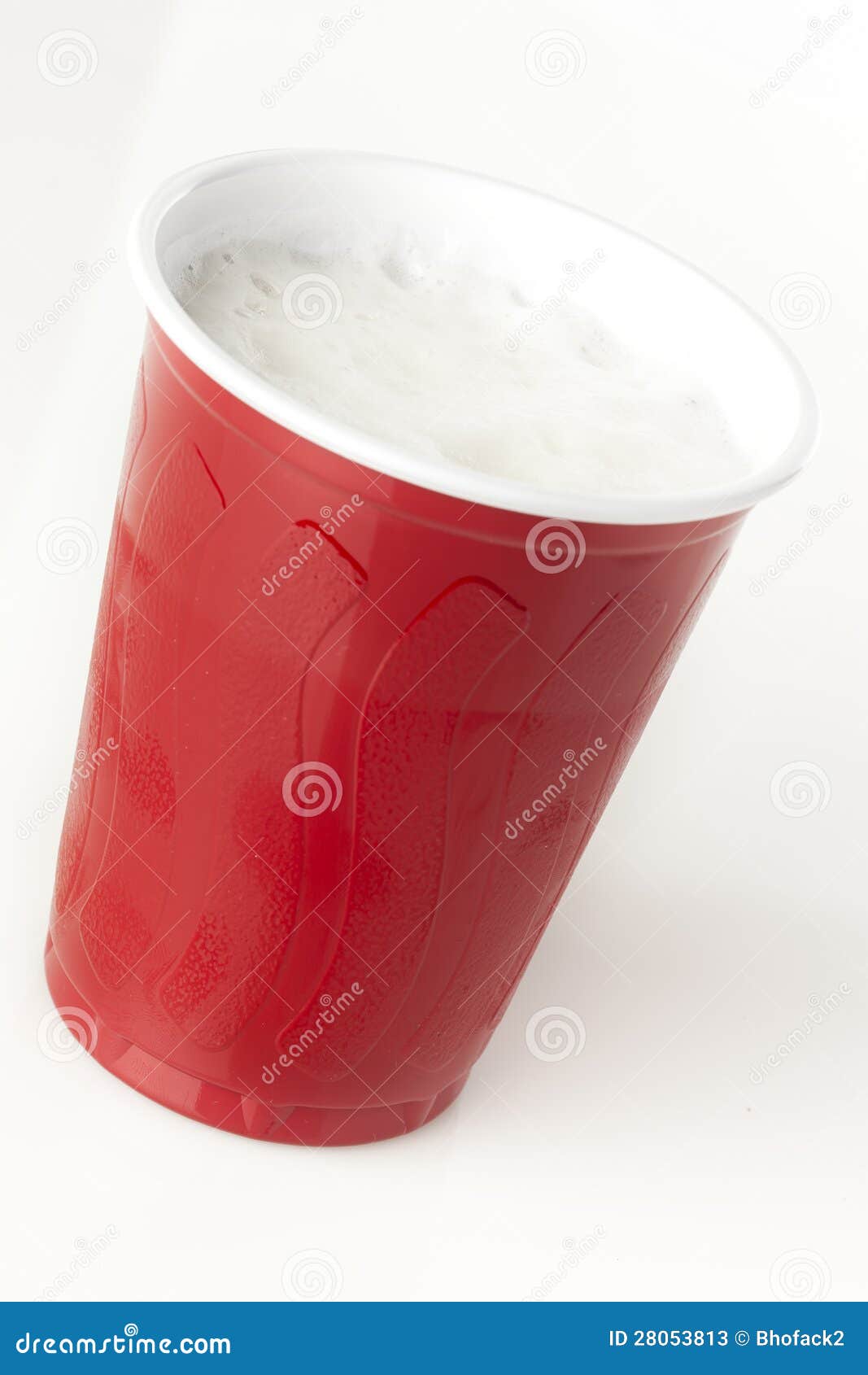 Beer in a Disposable Red Cup Stock Image - Image of disposable ...