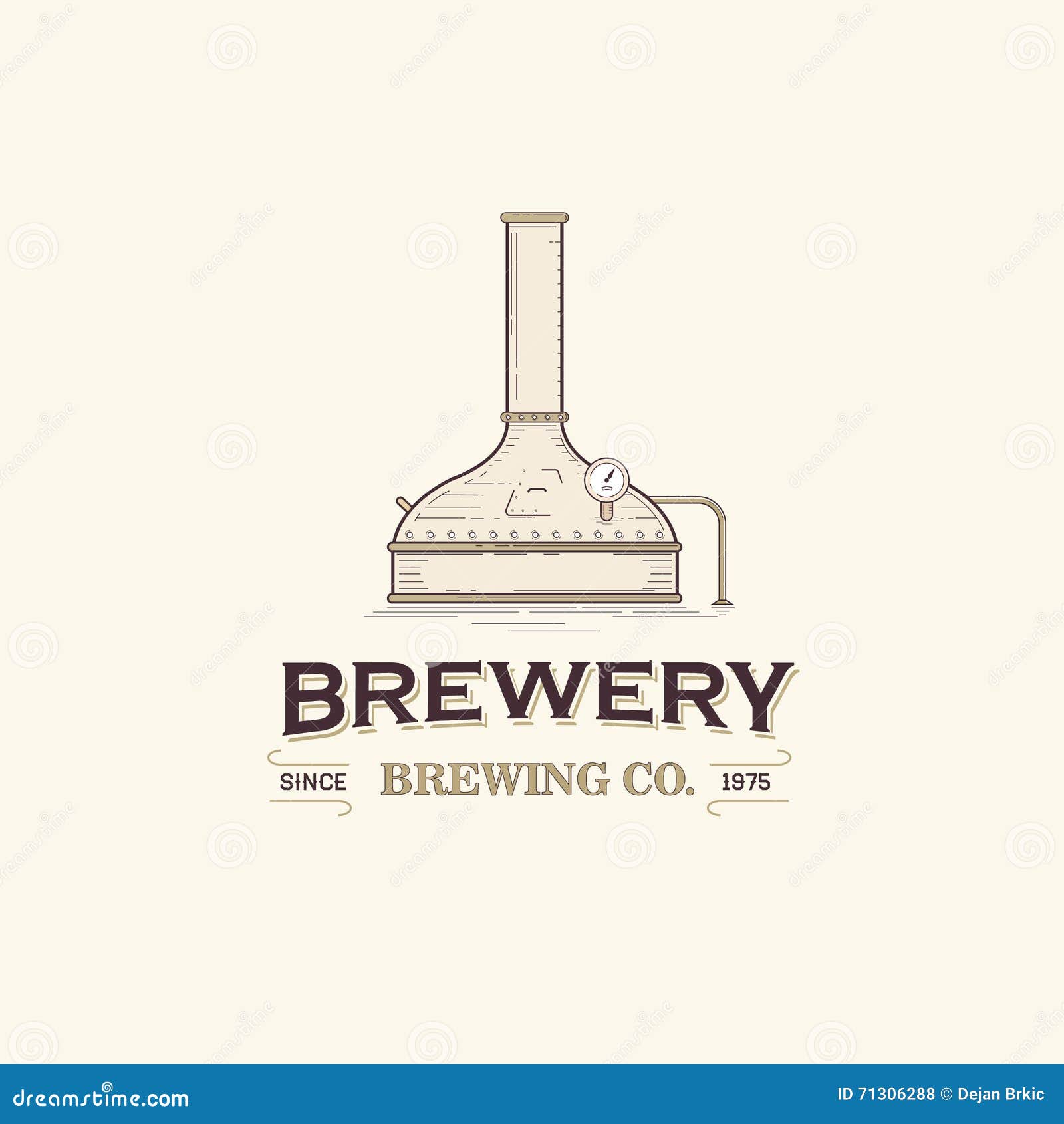 Beer Distillery Logo Template Stock Vector - Illustration of logo, cold ...