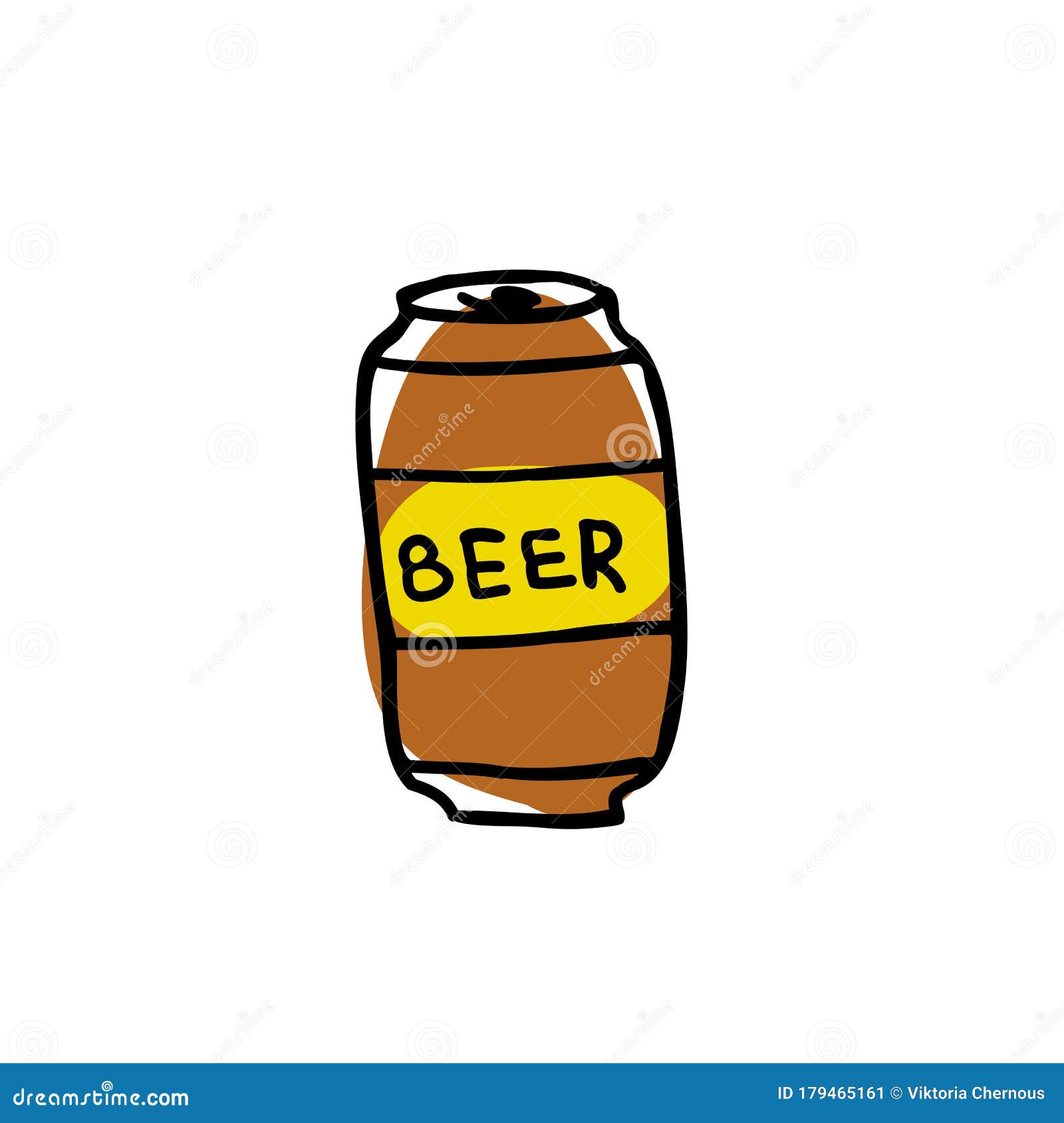 Beer doodle icon stock illustration. Illustration of icon - 179465161