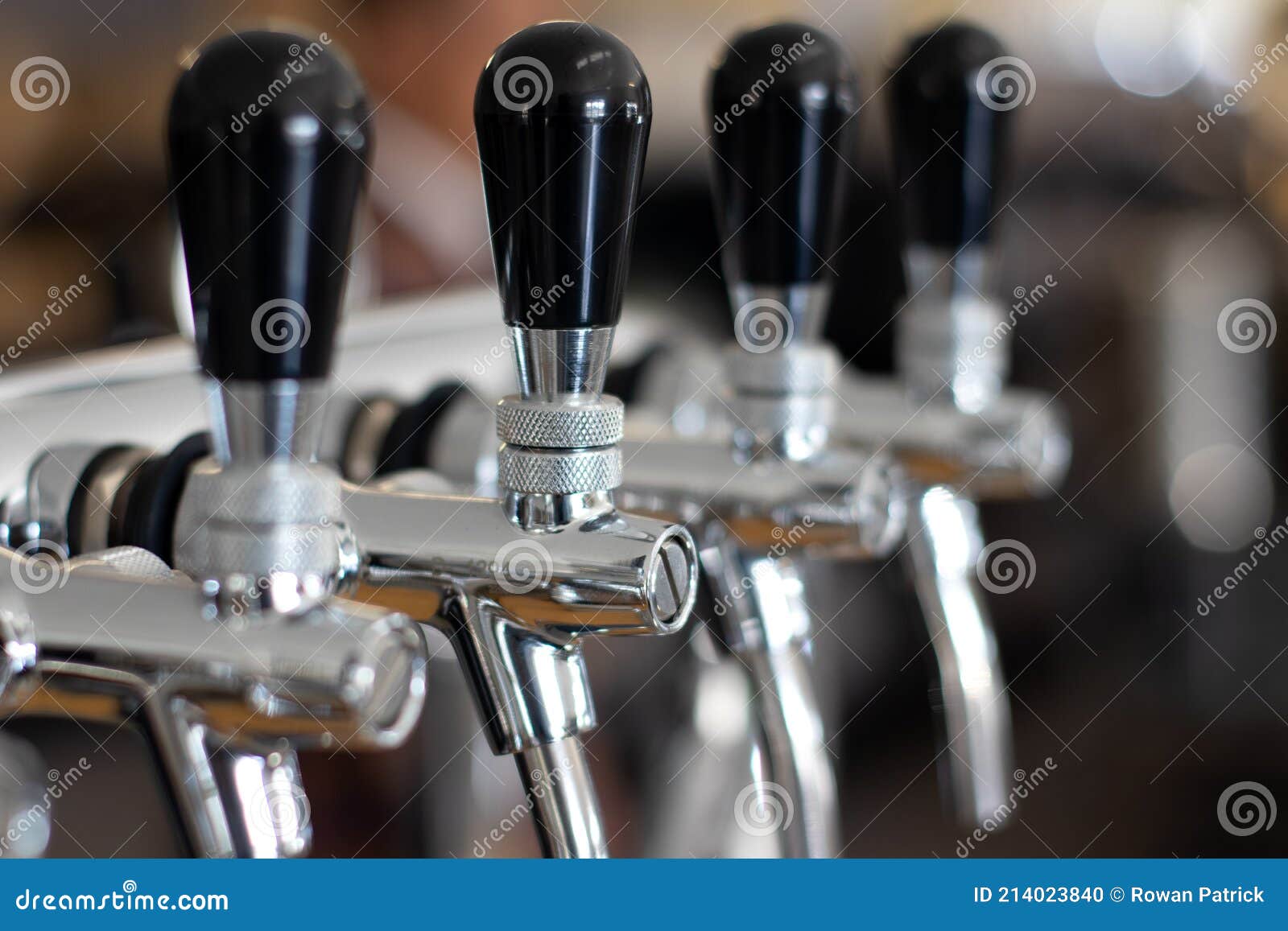 BEER DRAUGHT TAPS stock photo. Image of serve, celebration - 214023840