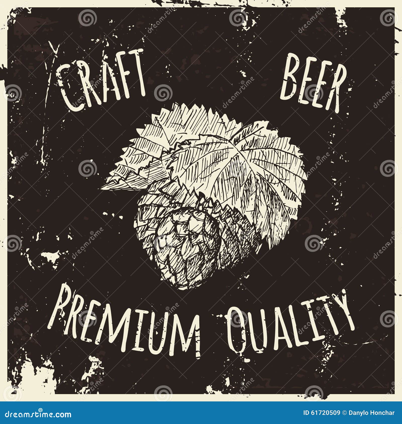 Beer. Drawing by hand. stock vector. Illustration of isolated - 61720509