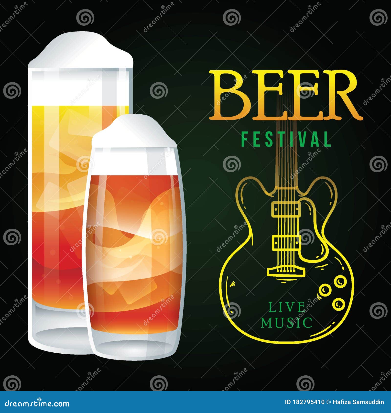 Beer festival design stock vector. Illustration of drinking - 182795410
