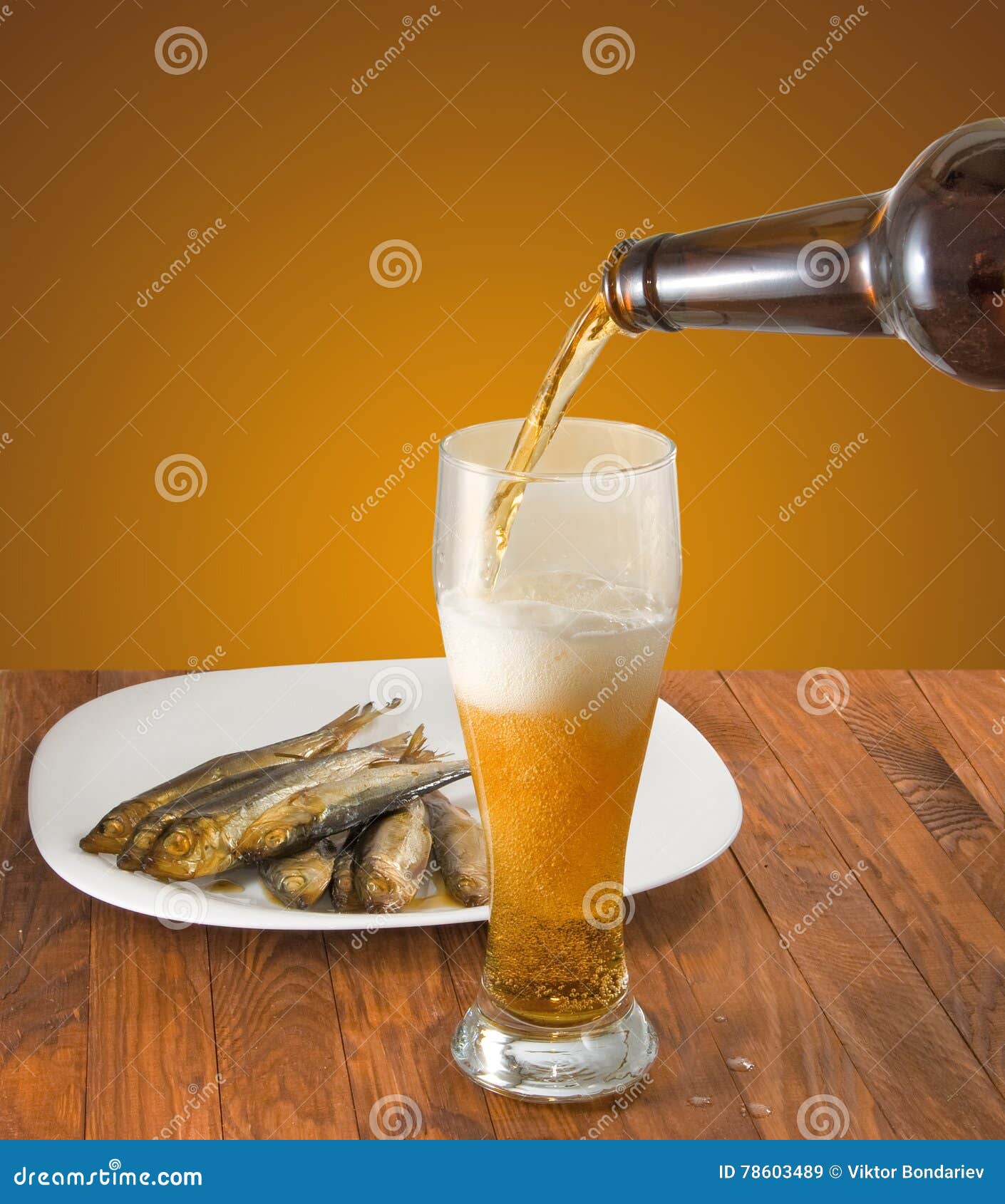 Beer and Fish Image Closeup Stock Image - Image of kipper, group: 78603489