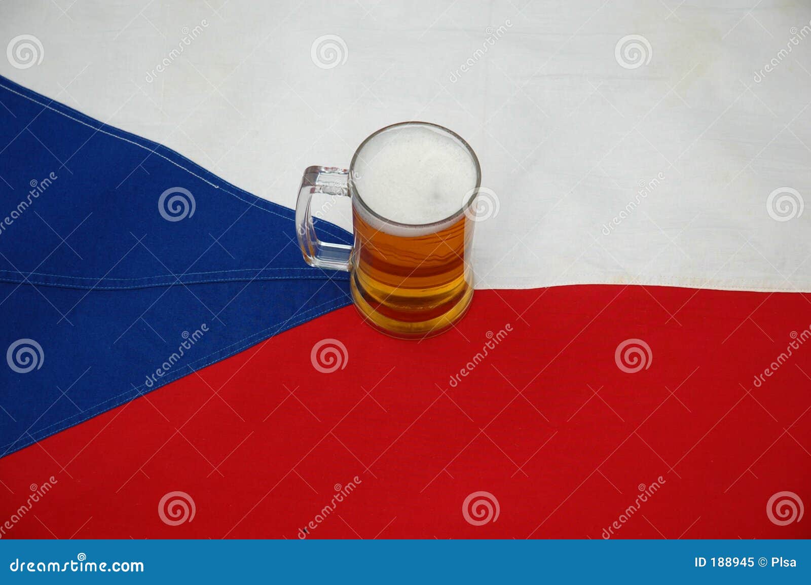 Beer and flag stock image. Image of tumbler, glass, beer - 188945