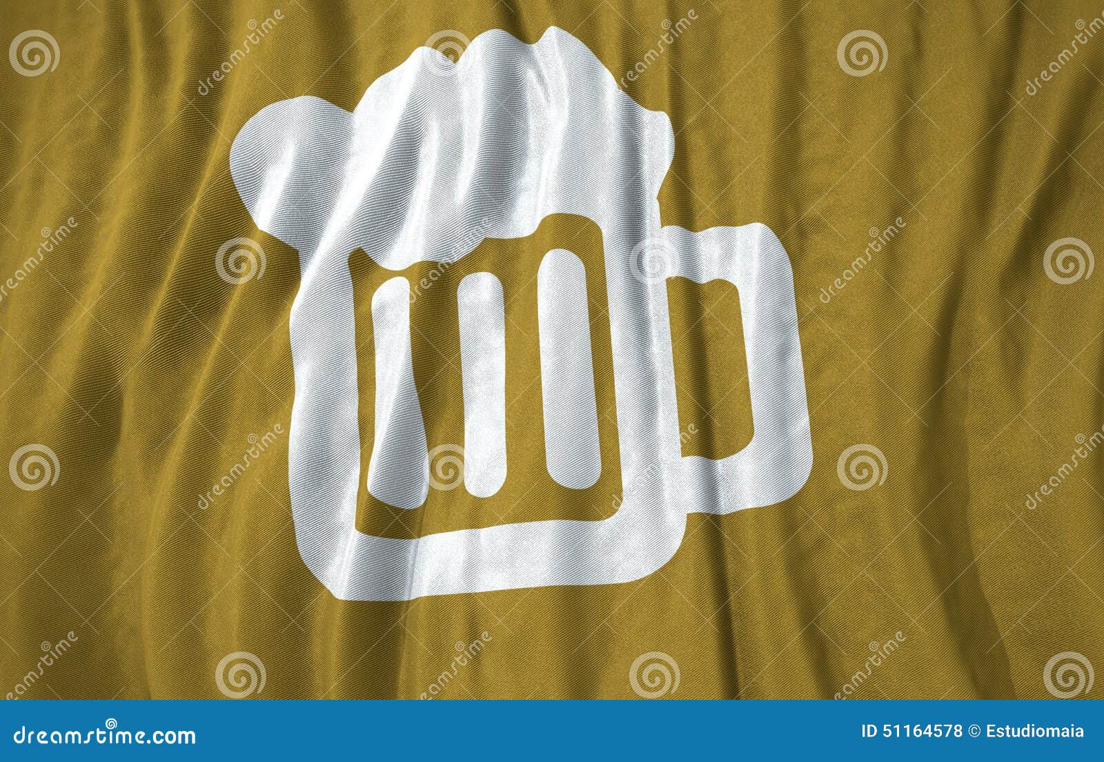 Beer flag 3D illustration stock illustration. Illustration of freedom ...