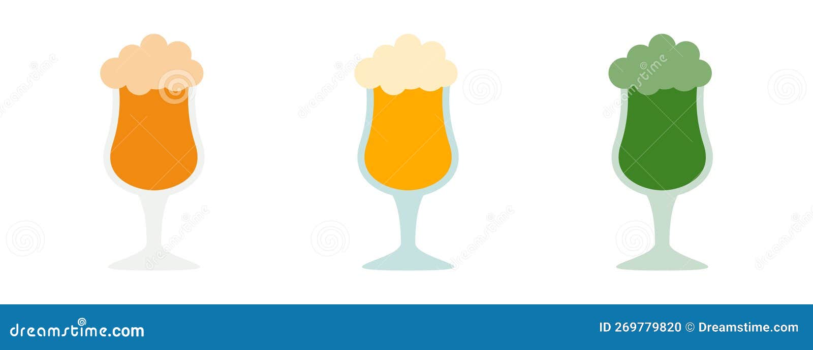 Beer in Flat Style Isolated Stock Vector - Illustration of froth ...