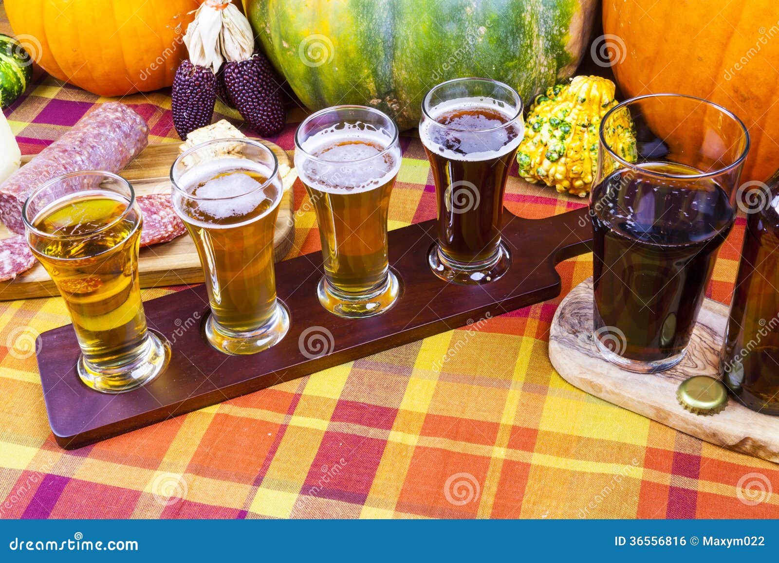 Beer Flight stock photo. Image of fest, harvest, meat - 36556816