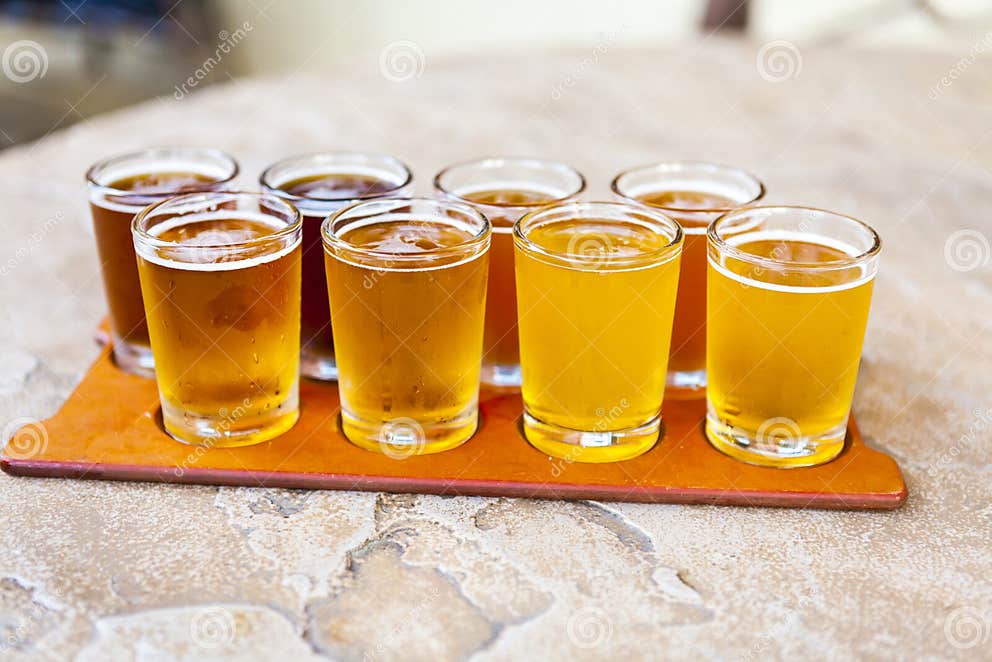 Beer Flight stock photo. Image of micro, lager, brewery - 33631312