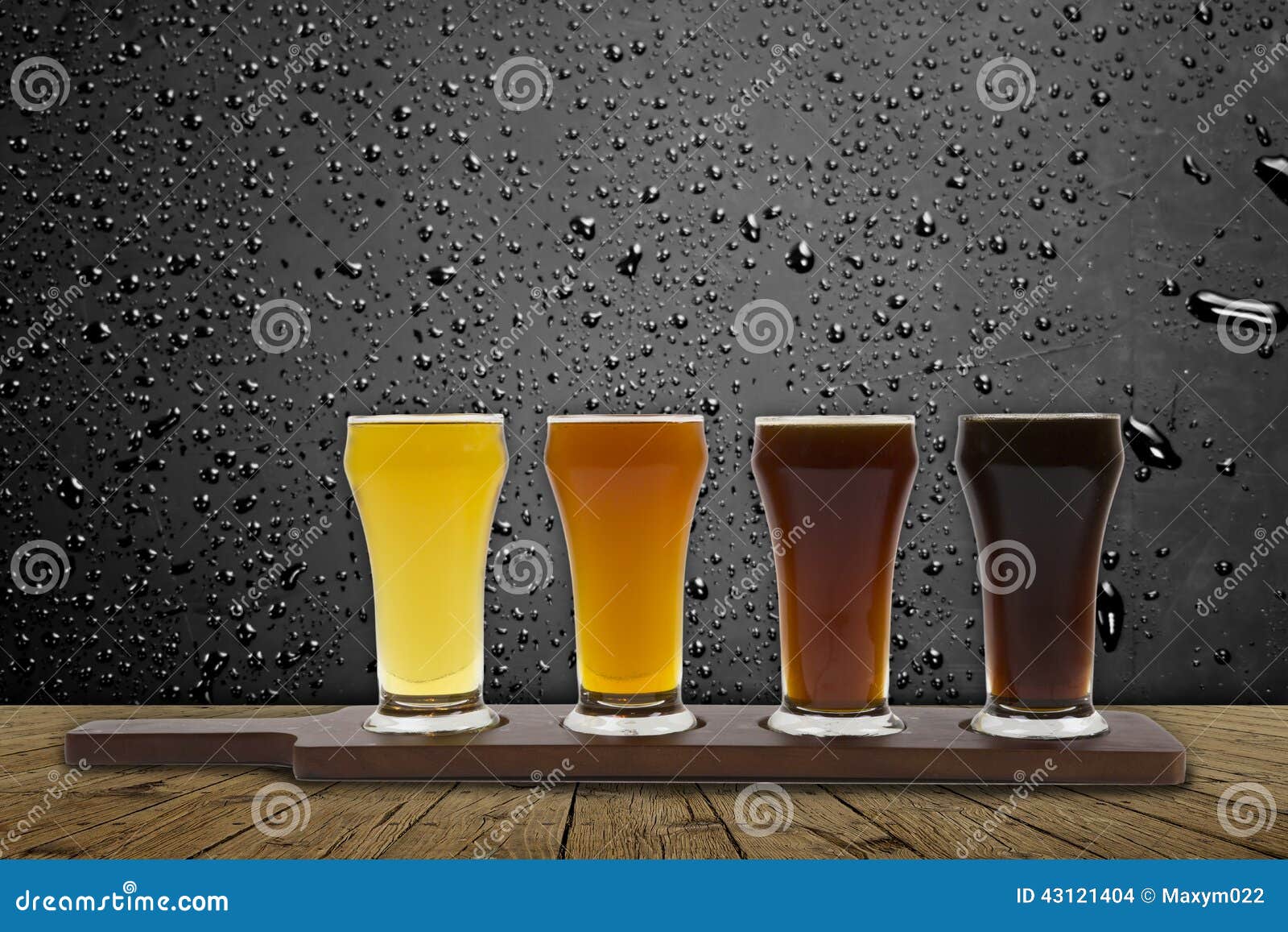 Beer Flight stock photo. Image of addiction, beer, fresh - 43121404