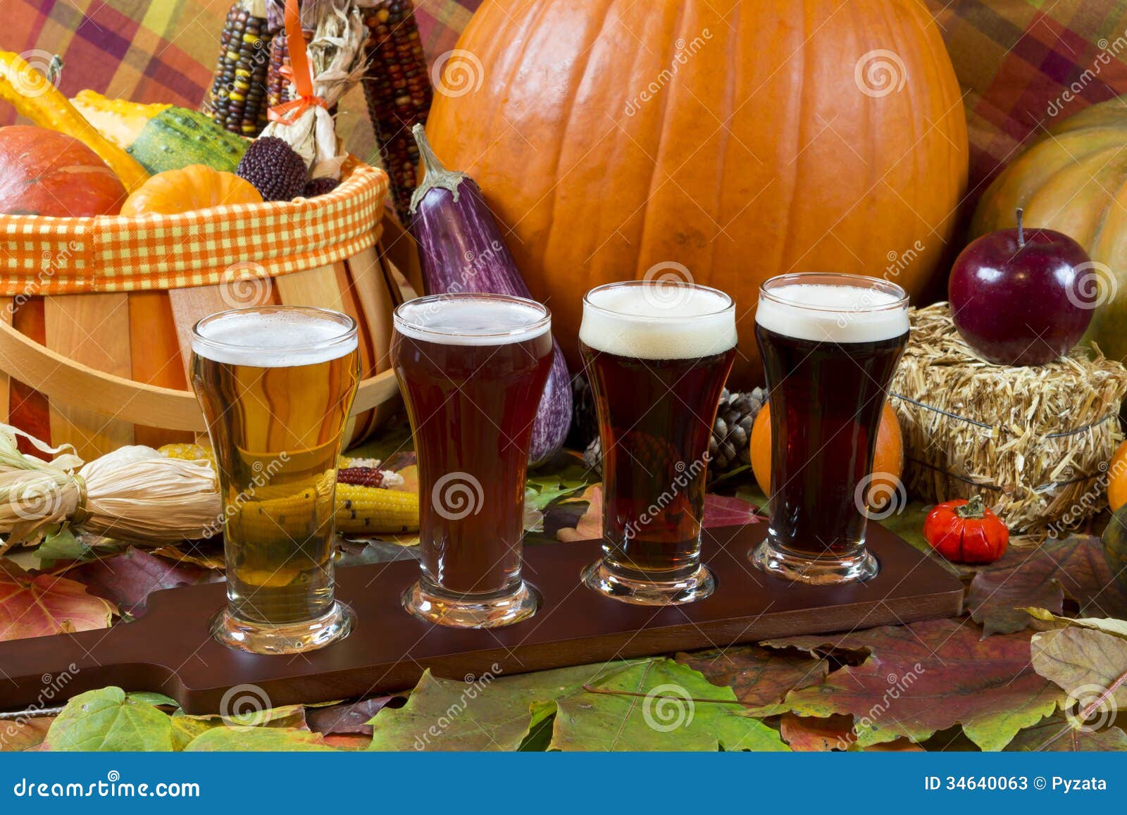Beer flight stock image. Image of glass, handle, four - 34640063