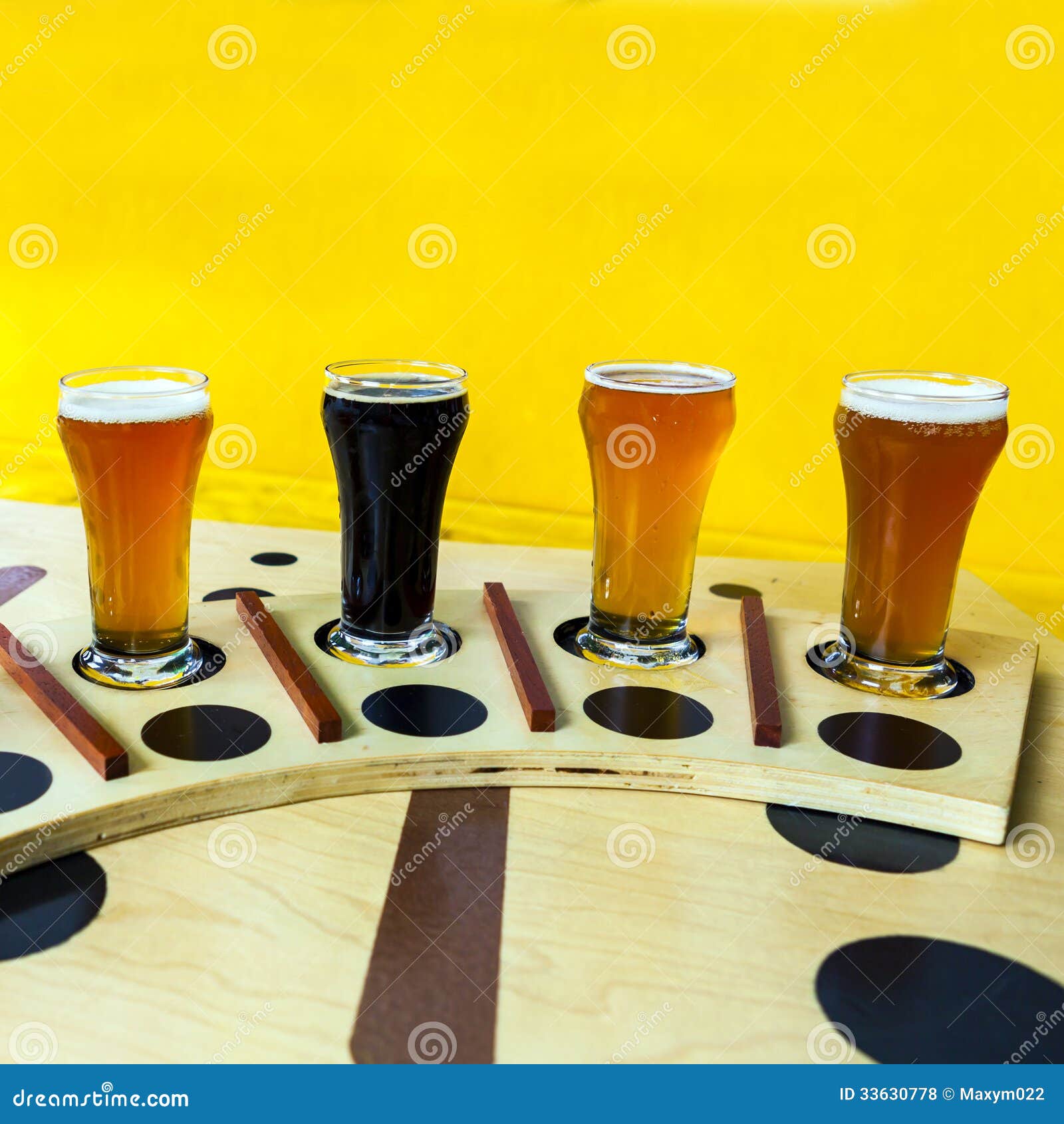 Beer Flight stock photo. Image of glass, cider, alcohol - 33630778