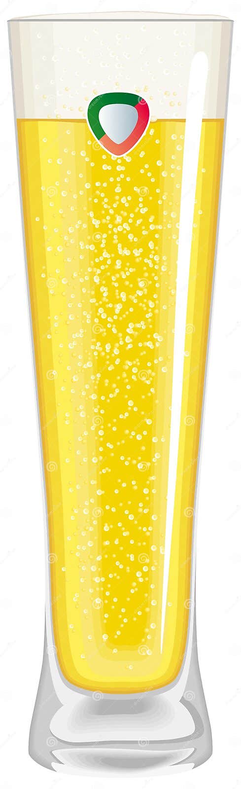 Beer in flute glass stock vector. Illustration of germany - 7278303