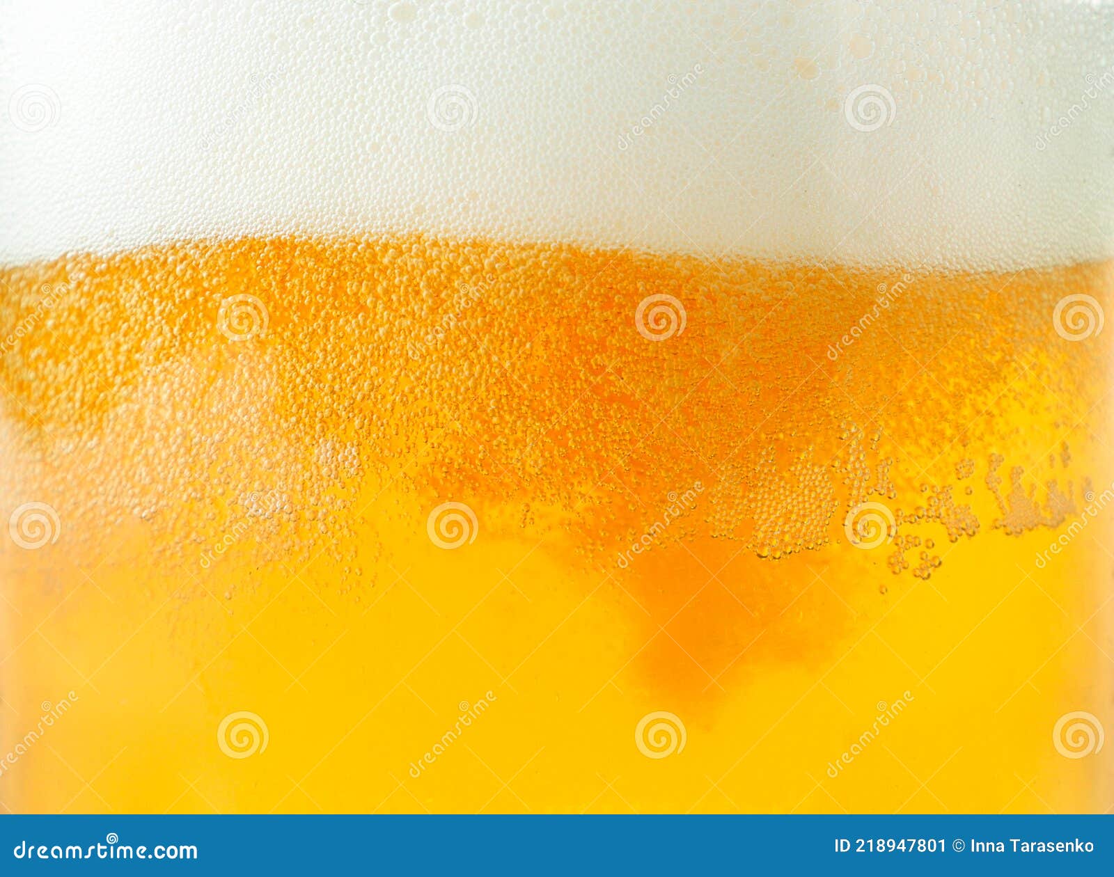 Beer and Foam Close-up Background. Beer Texture Stock Image - Image of ...