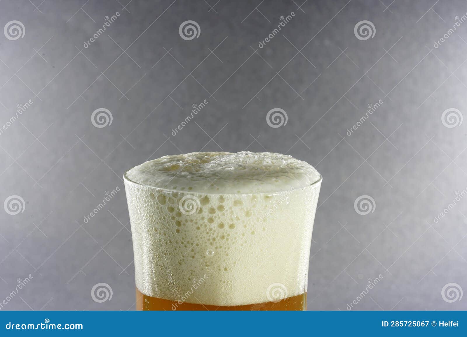 Beer with Foam for Drinking Photographed in Studio Stock Image - Image ...