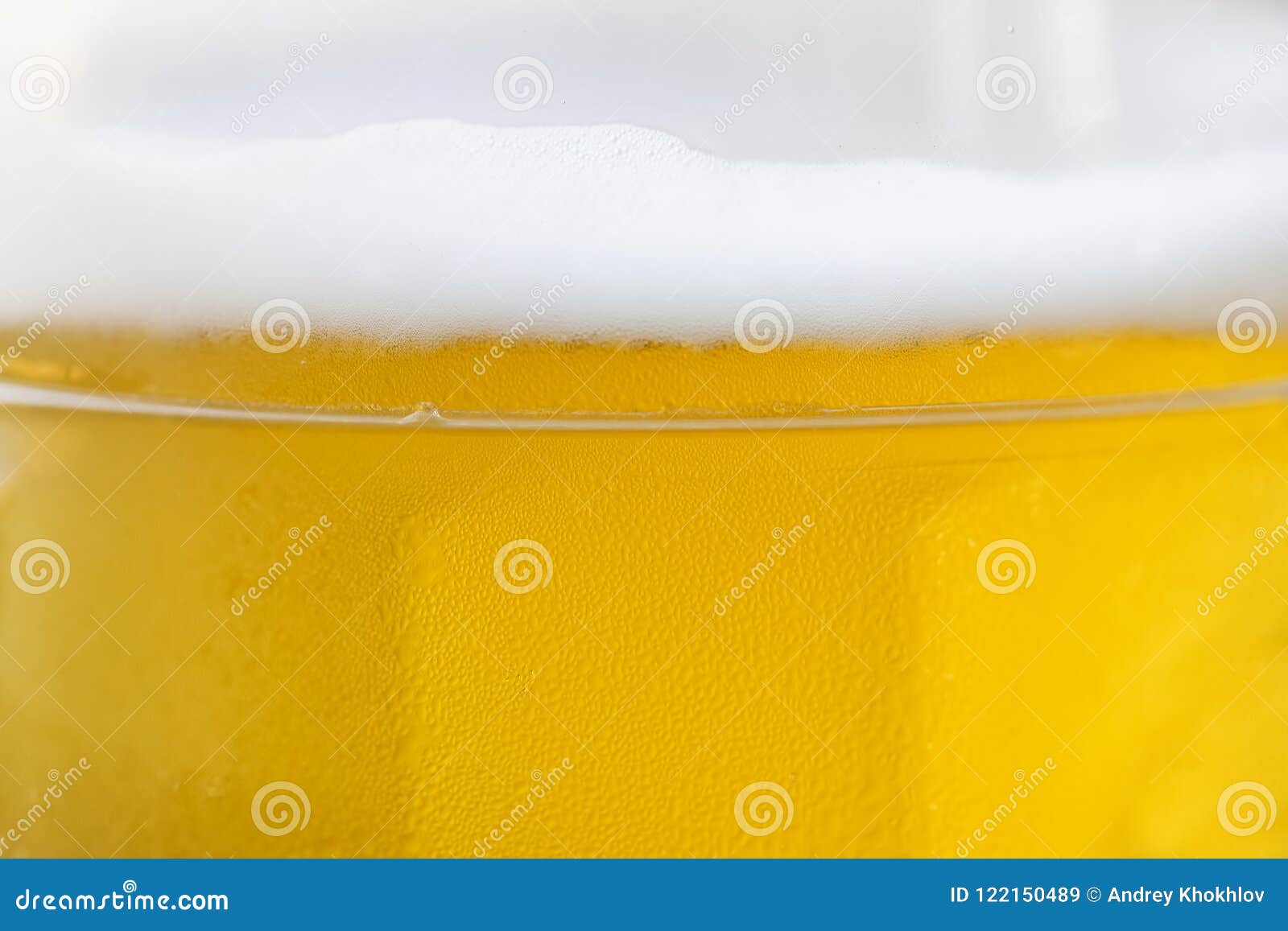 Beer with foam close-up stock image. Image of alcohol - 122150489