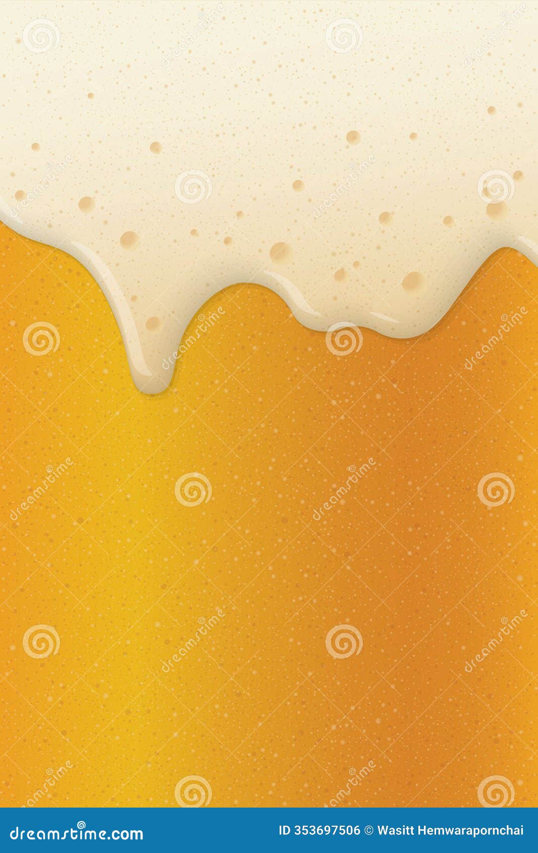 Beer Form Overflowing from the Mug Full of Beer Vertical Background ...