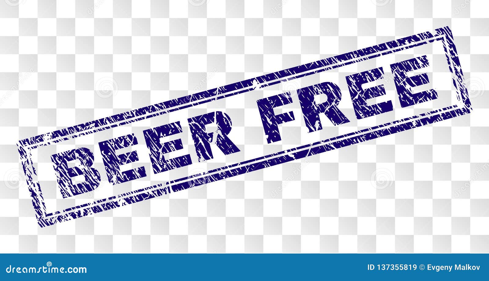 Grunge BEER FREE Rectangle Stamp Stock Vector - Illustration of ...