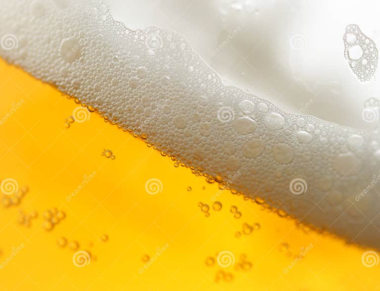 Beer with froth stock image. Image of alcohol, closeup - 2361311