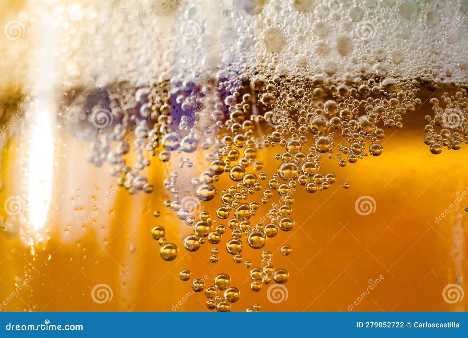 Beer on glass detail stock photo. Image of brewed, alcohol - 279052722