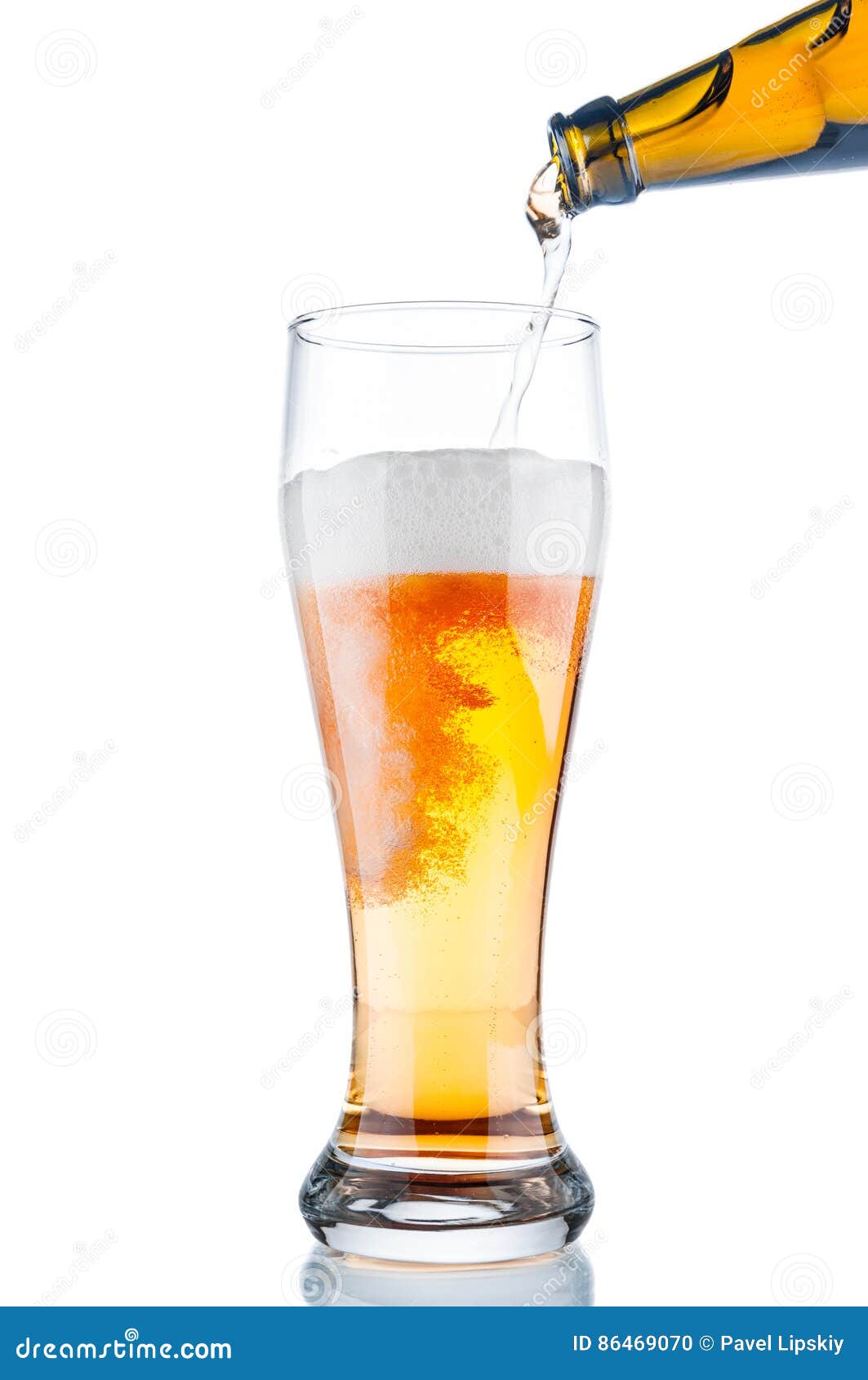 Beer in glass stock photo. Image of lager, drink, closeup - 86469070
