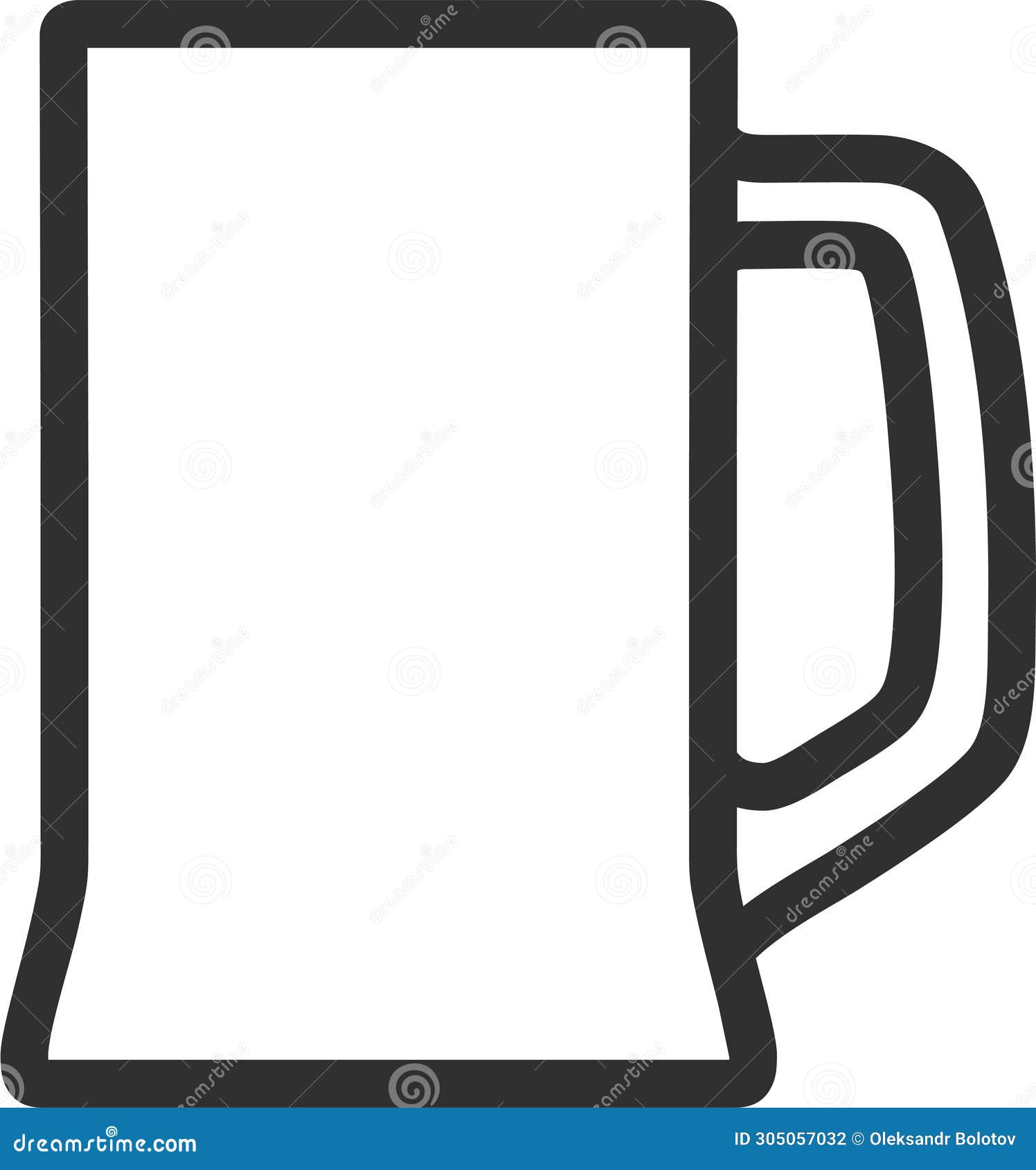 Beer Glass Outline Icon Vector Illustration Stock Vector Illustration Of Beer Sign 305057032