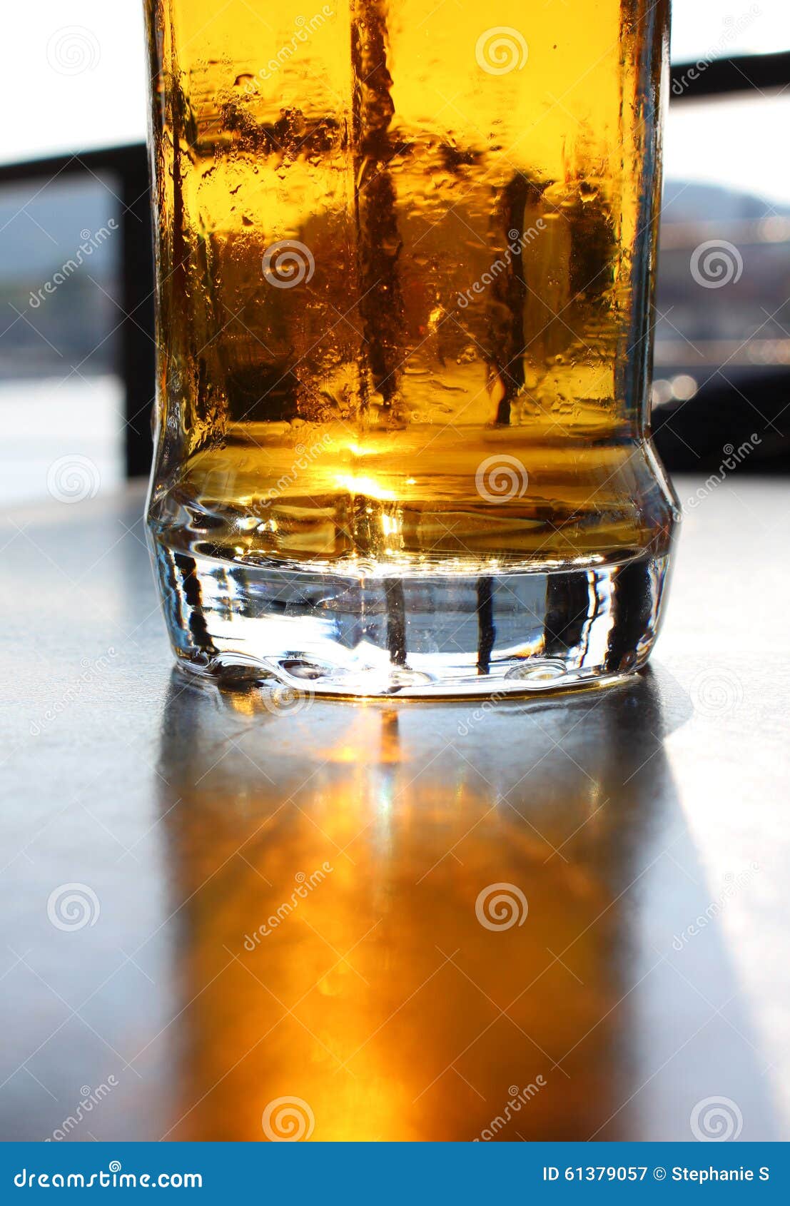 Beer Glass on a Table stock image. Image of hour, republic - 61379057