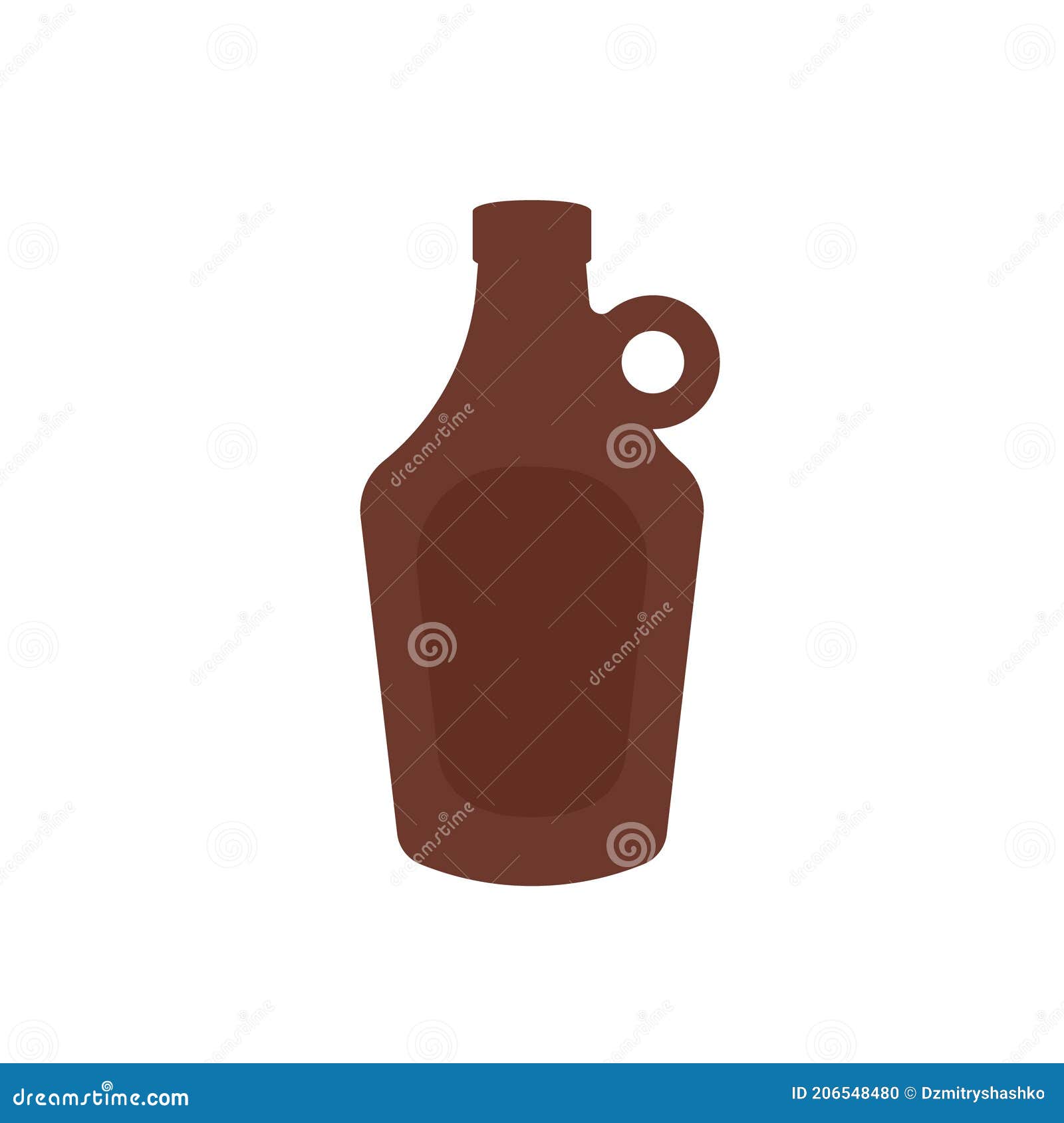 Set Of Beer Growler Bottle . Cartoon Icon Design Template With Various ...