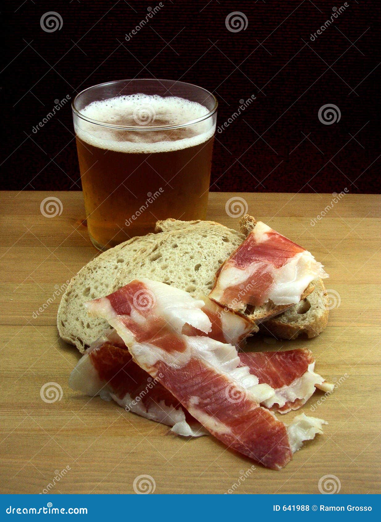 Beer and Ham stock photo. Image of delicatessen, cuisine - 641988