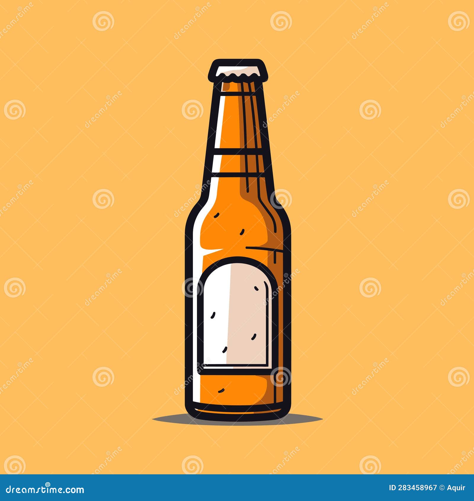 Beer Hand-drawn Comic Illustration. Beer. Vector Doodle Style Cartoon ...