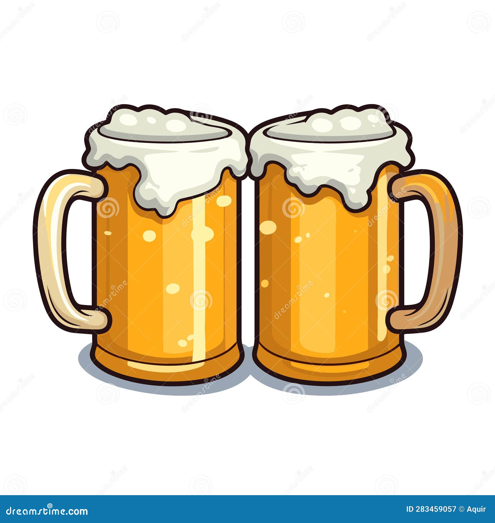 Beer Hand-drawn Comic Illustration. Beer. Vector Doodle Style Cartoon ...
