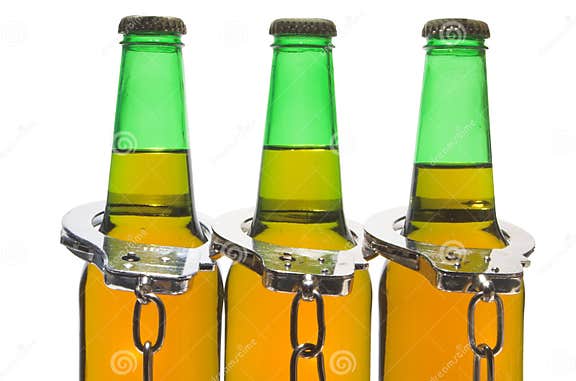 Beer and Handcuffs - Drunk Driving Concept Stock Photo - Image of cuffs ...