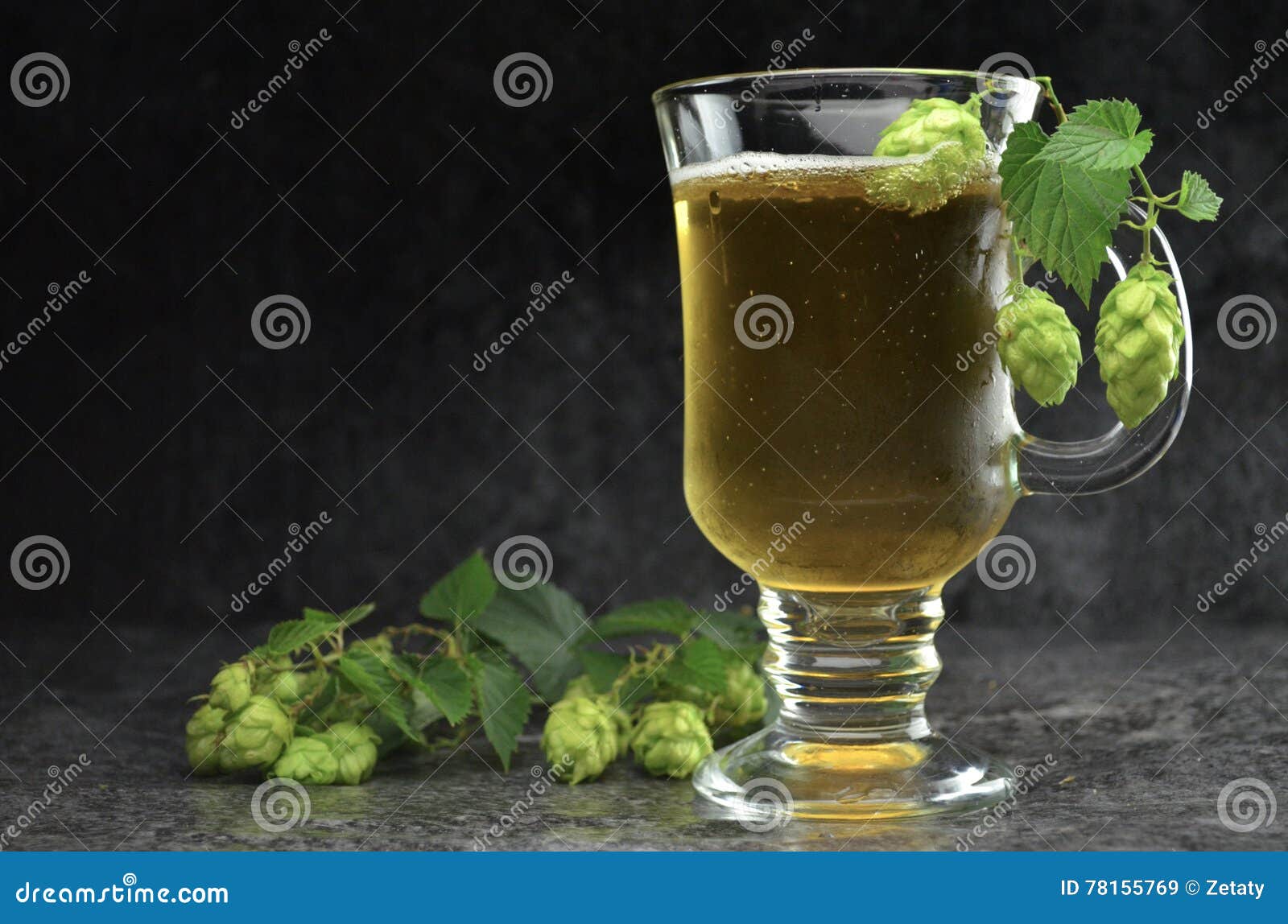 Beer and hop composition stock image. Image of food, drop - 78155769