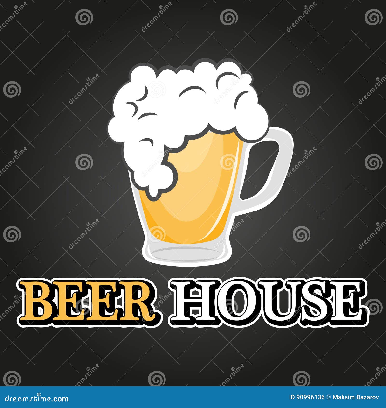 Beer house logo stock vector. Illustration of lager, brewery - 90996136