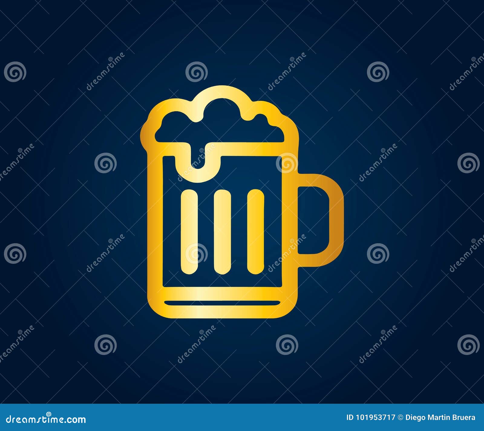 Beer Icon Isolated Beer Symbol Vector Design Illustration Stock Vector ...