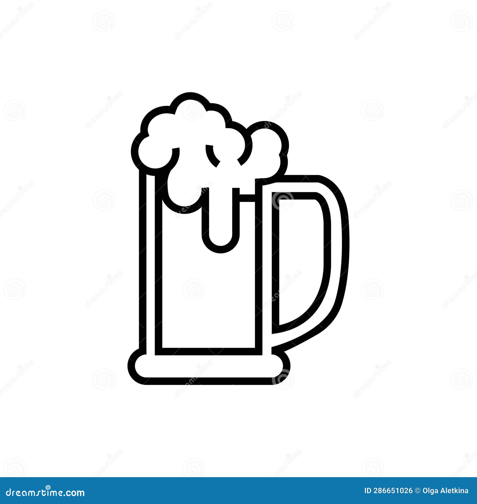 Beer Icon Isolated Beer Symbol Vector Design Illustration Stock Vector ...