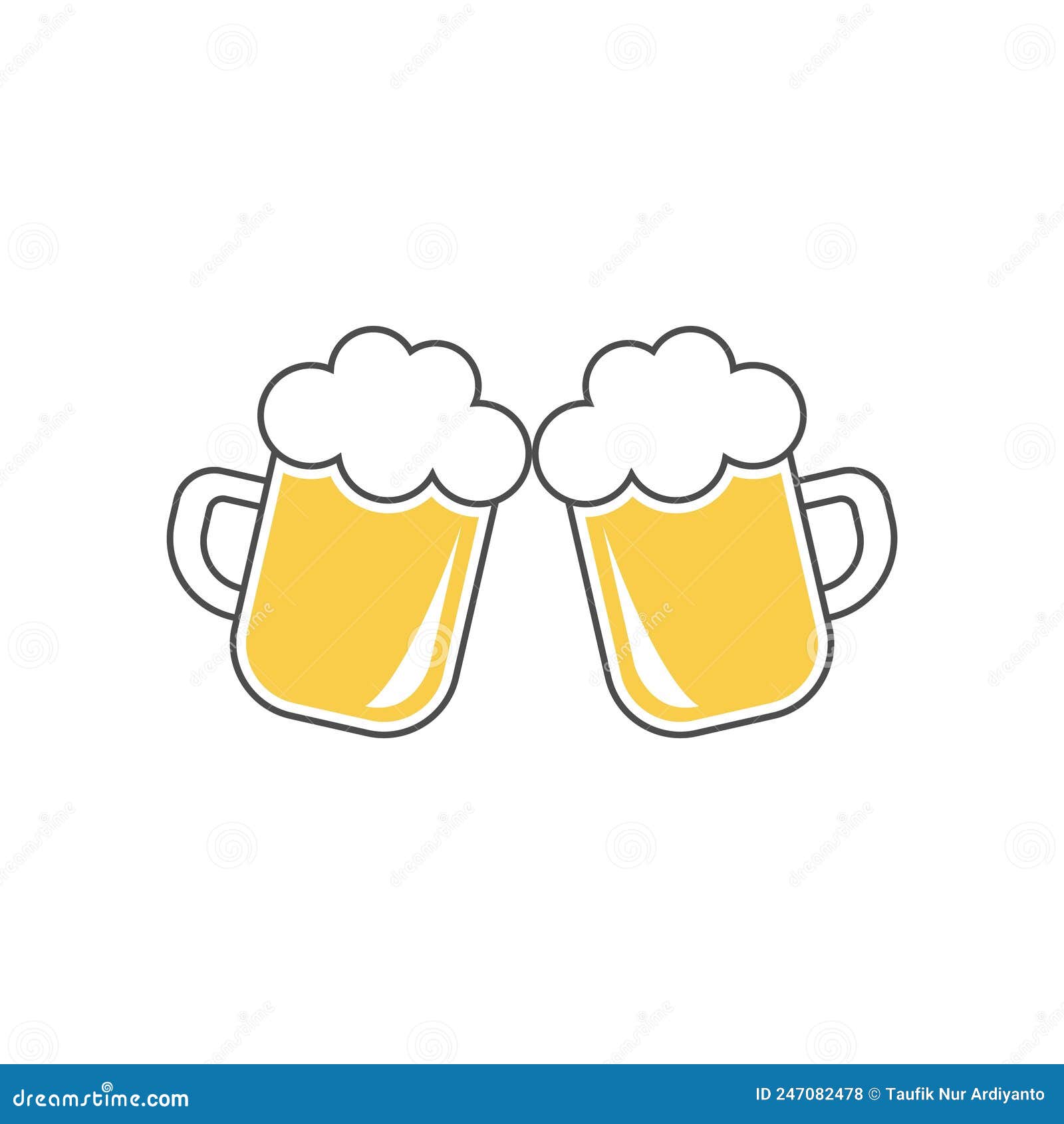 Beer Icon Logo Design Illustration Template Vector Stock Illustration ...