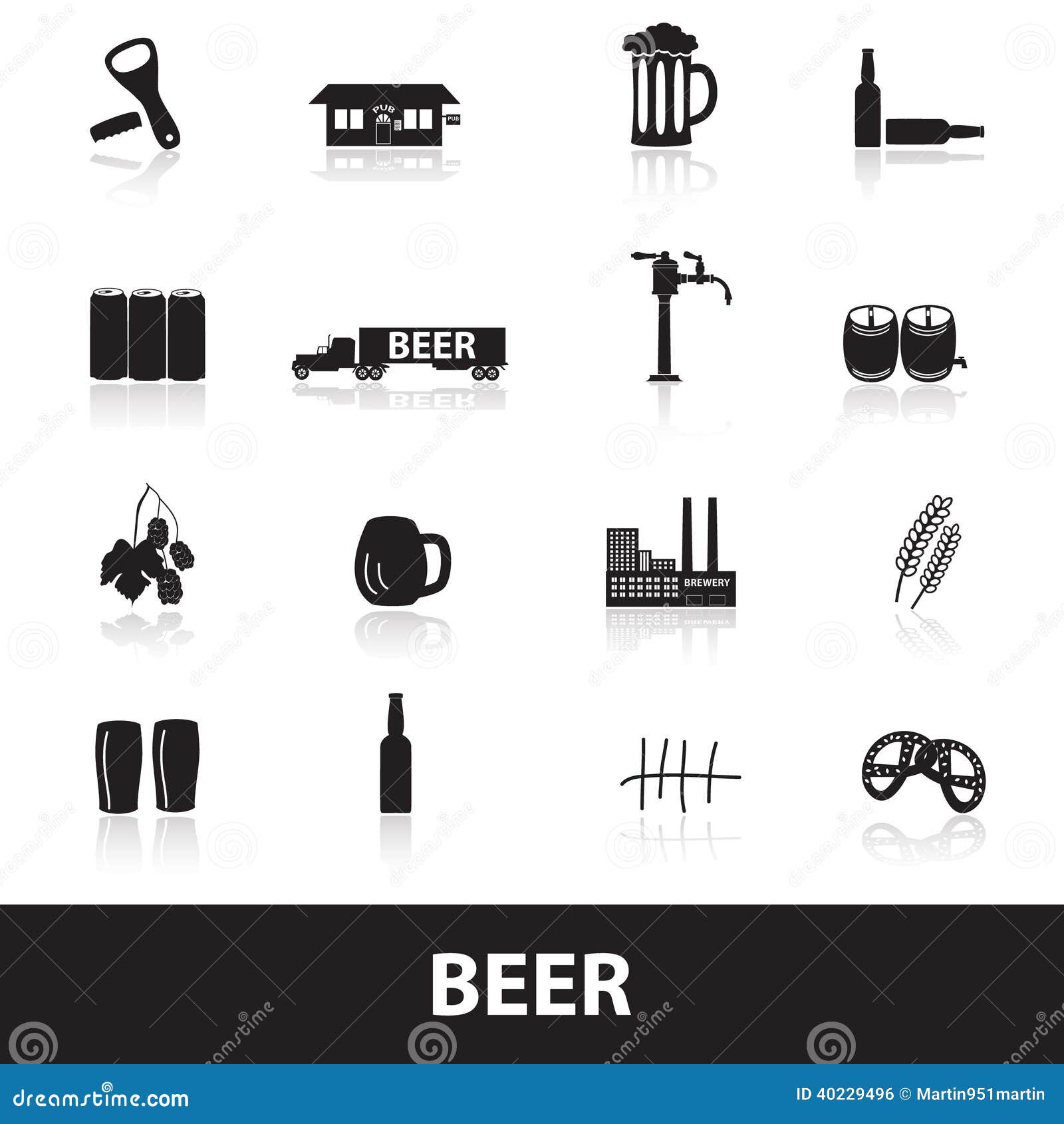 Beer icons eps10 stock vector. Illustration of firends - 40229496