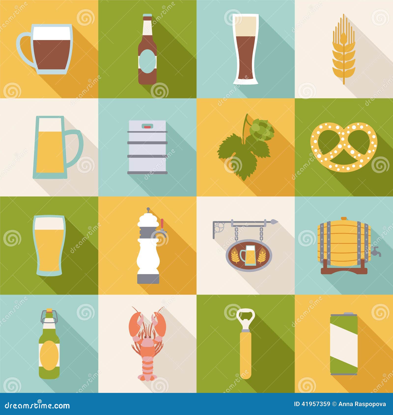 Beer icons stock vector. Illustration of alcohol, froth - 41957359