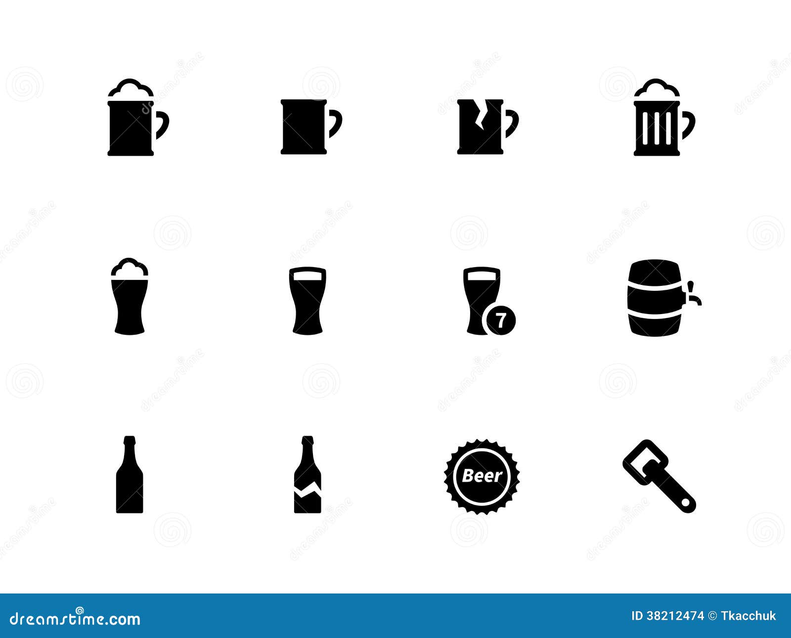 Beer Icons,symbols And Elements Vector Illustration | CartoonDealer.com ...