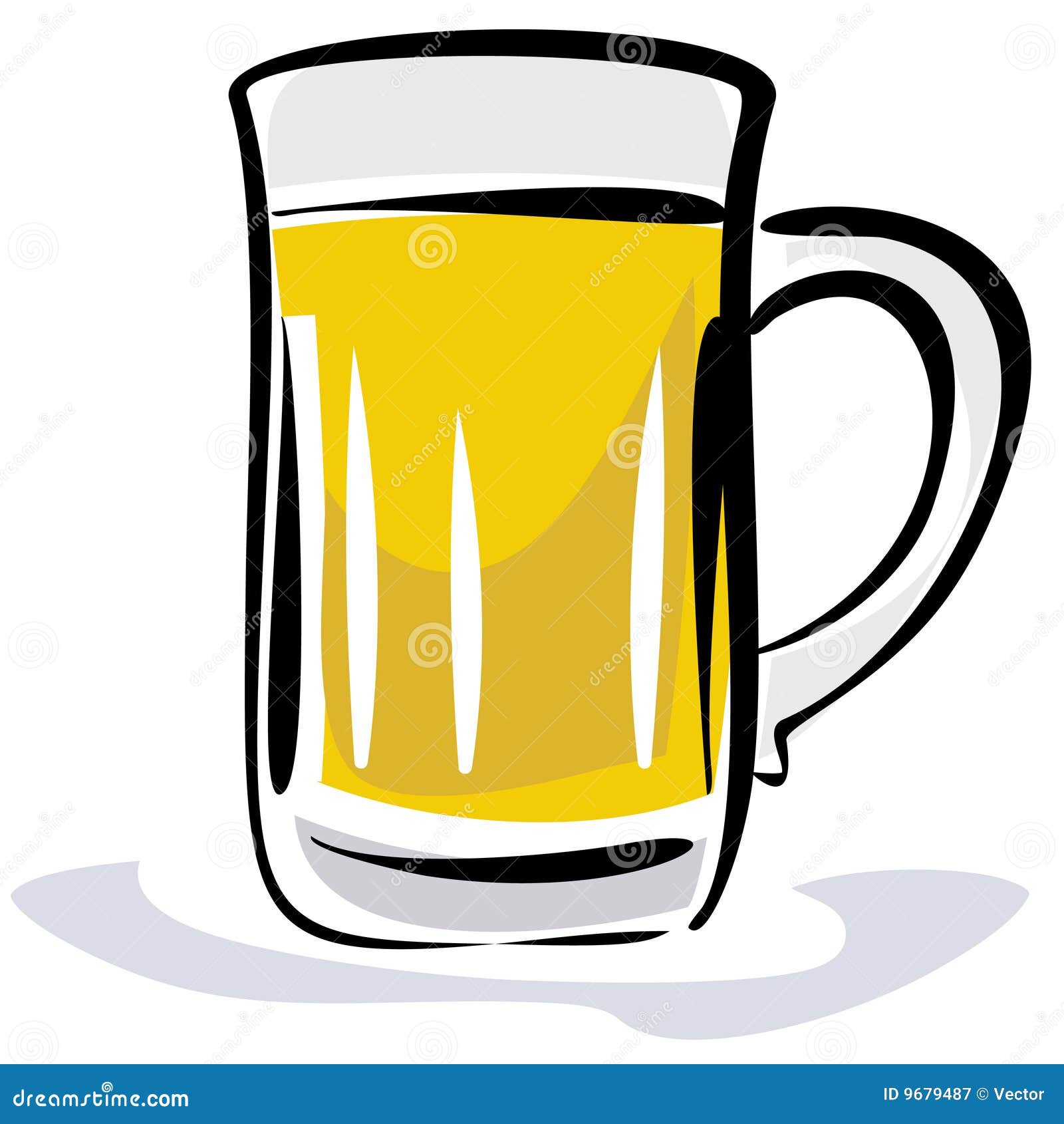 Beer illustration stock vector. Illustration of bubbles - 9679487