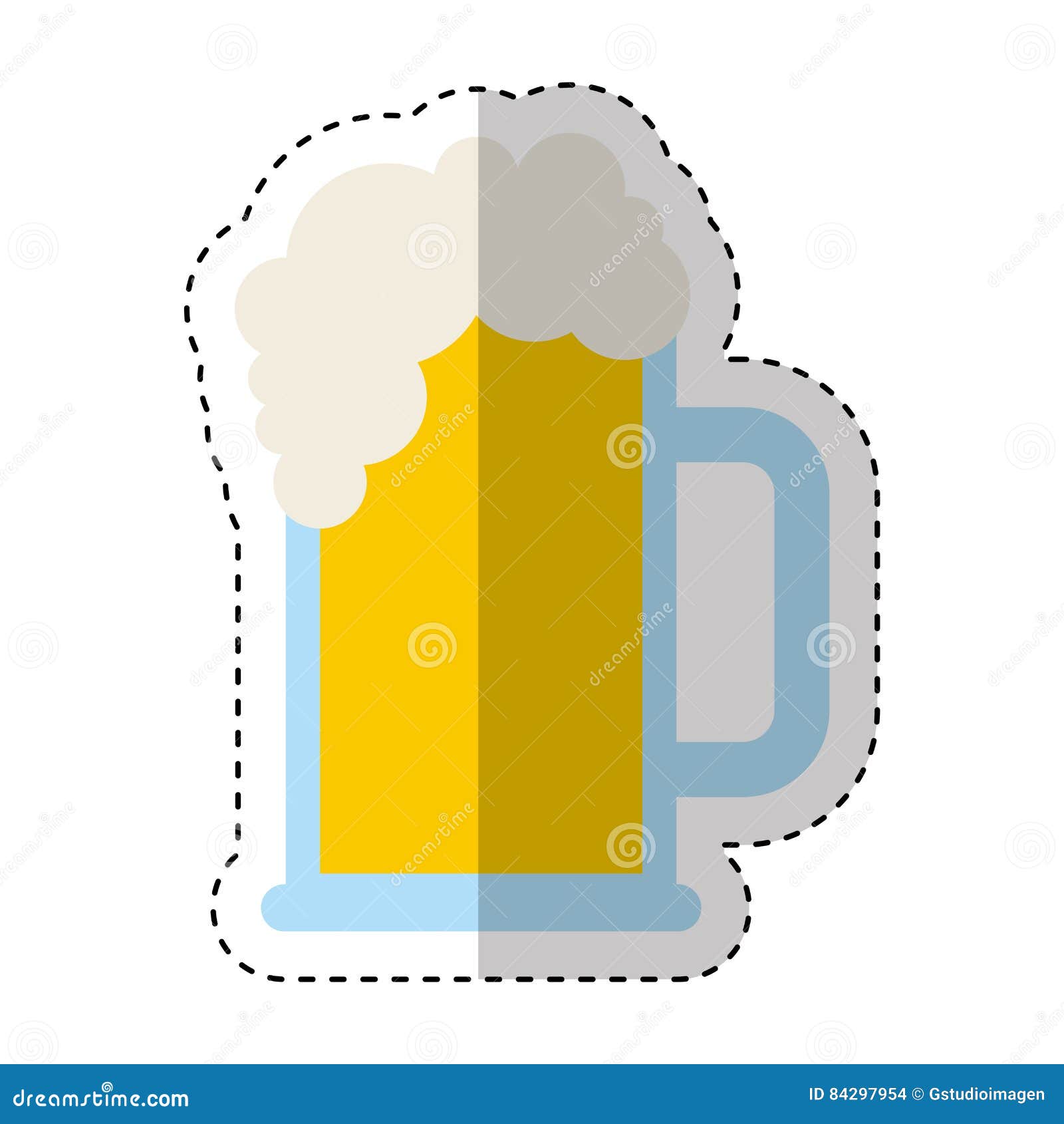 Beer Jar Drink Isolated Icon Stock Illustration - Illustration of ...