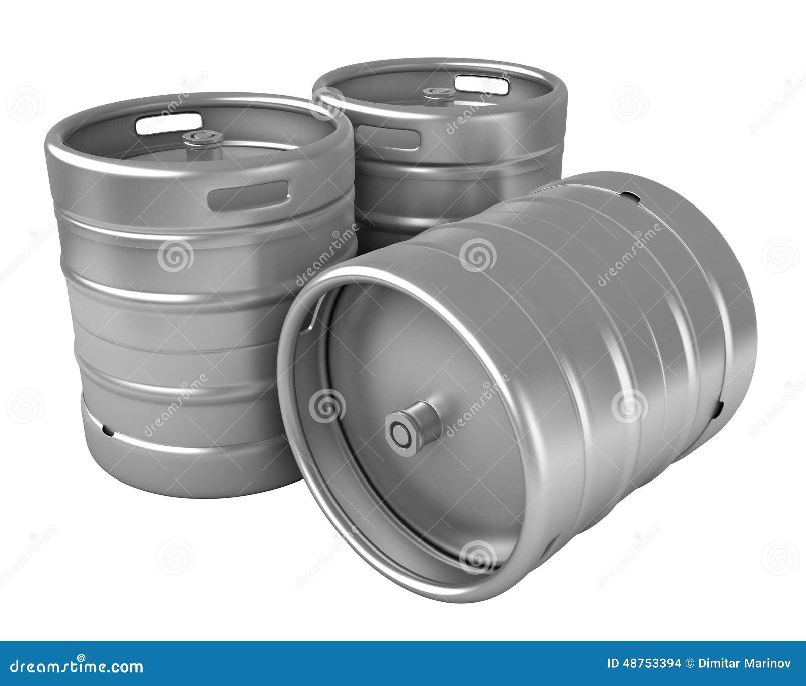 Beer kegs stock illustration. Illustration of lager, industry - 48753394