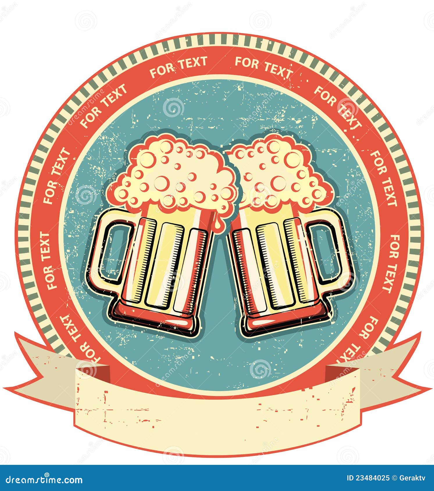 Beer Label on Old Paper Texture Stock Vector - Illustration of ...