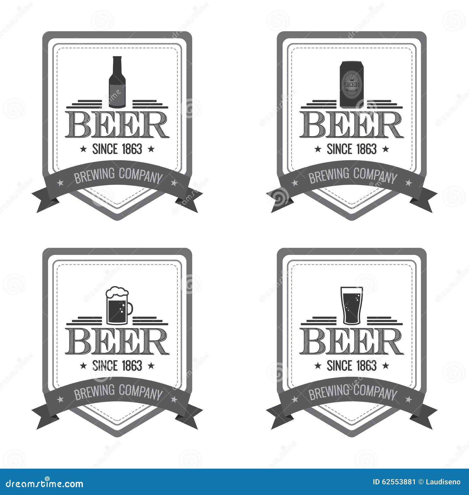 Abstract Beer Background. Highly Realistic Illustration With The ...