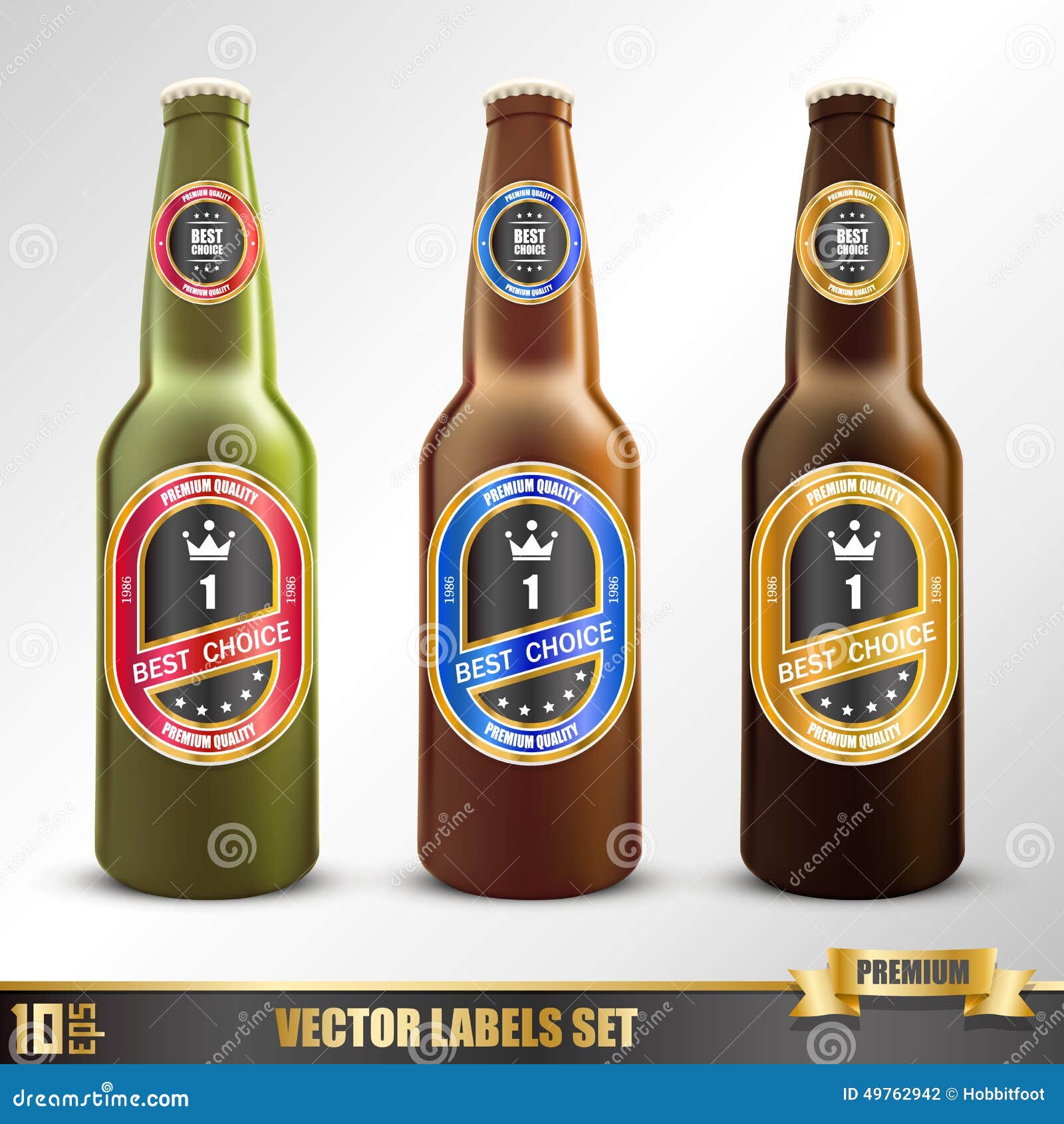 Beer labels set stock vector. Illustration of business - 49762942