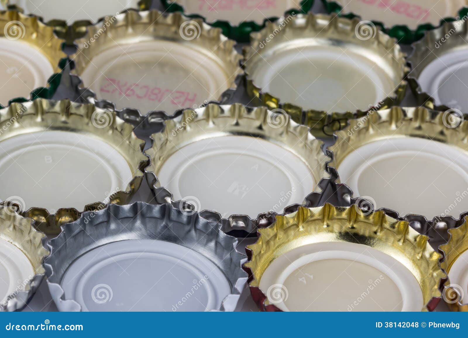 Beer lids stock photo. Image of metal, round ...